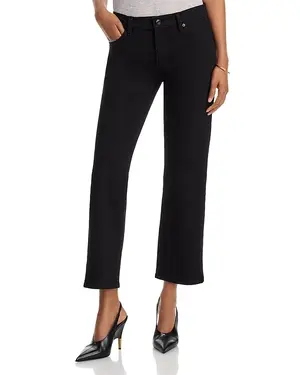 FRAME The Cigarette Low Rise Jeans - Black