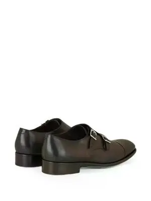 DOUCAL'S Double-buckle Monk Shoes