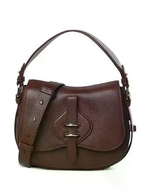 COCCINELLE Grained Leather Tote Bag - Brown