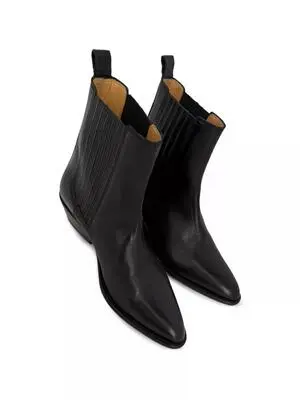 ISABEL MARANT VINTAGE Delena Leather Ankle Boots