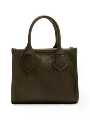 LANCEL Logo-embossed Grained-leather Tote Bag