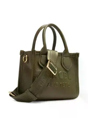 LANCEL Logo-embossed Grained-leather Tote Bag