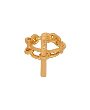 Balmain T-bar Chain Ring - Gold