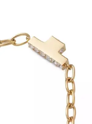 TRUSSARDI Logo Crystal Bracelet - Gold