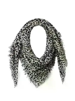 Isabel Marant Étoile Alecia Printed Cashmere And Wool Scarf - Neutrals