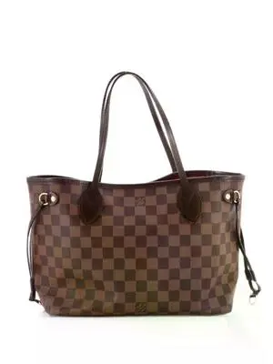 LOUIS VUITTON Neverfull Damier Pm Tote Bag - Brown