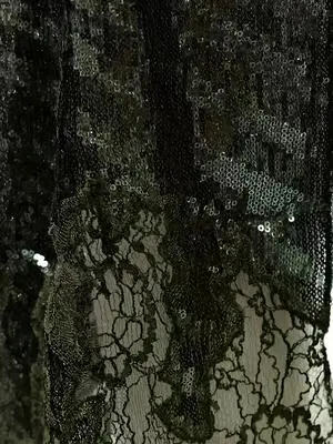 Valentino Garavani Sequin-embellished Lace-trim Scarf