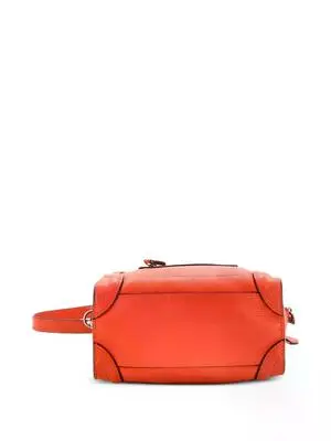 Celine Grainy Leather Nano Luggage Bag - Orange