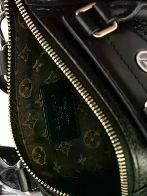 LOUIS VUITTON Leather Nano Satchel