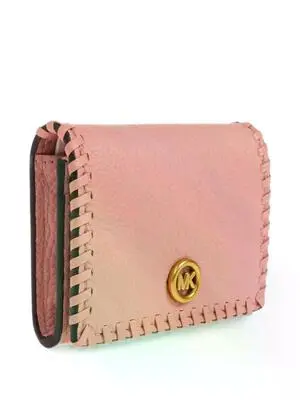 Michael Kors Whipstitch-trim Leather Card Holder