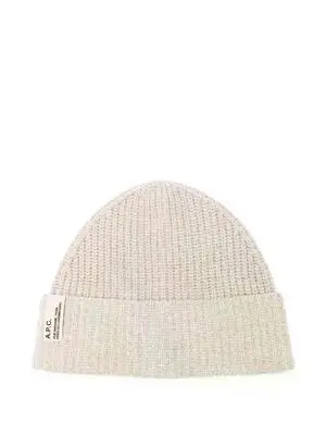 A.p.c. Ribbed Logo-patch Beanie Hat