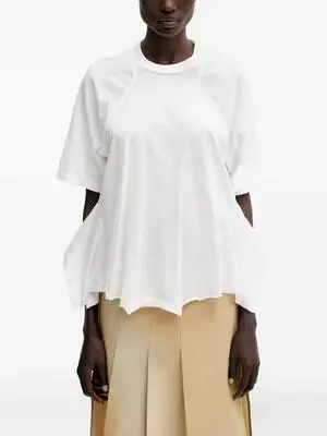 Undercover Ruffled-trim T-shirt - White
