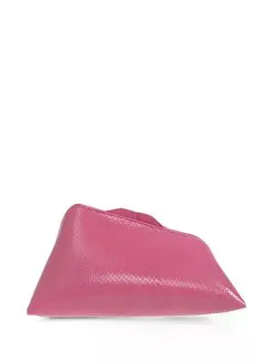 Attico 8:30pm Snakeskin-effect Clutch Bag - Pink