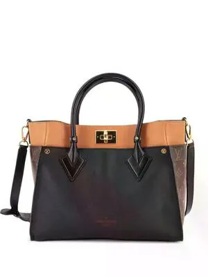 LOUIS VUITTON On My Side Mm Tote Bag In Monogram Canvas And Leather - Black