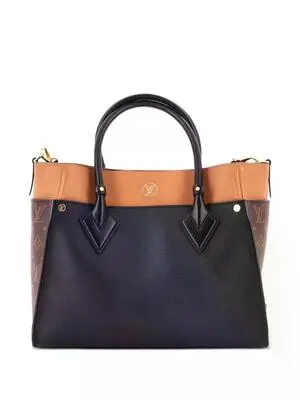 LOUIS VUITTON On My Side Mm Tote Bag In Monogram Canvas And Leather - Black