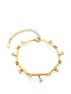LADY D WORLD Aurora Teardrop Charm Bracelet - Gold