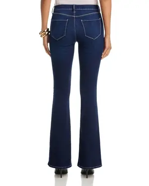 L'Agence Cara Low Rise Bootcut Jeans In Wash