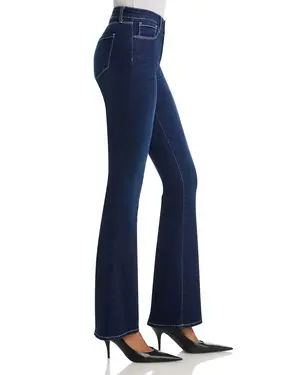 L'Agence Cara Low Rise Bootcut Jeans In Wash