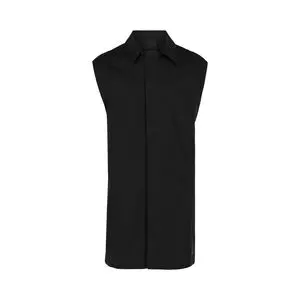 Givenchy Sleeveless Shirt In Cotton - Black