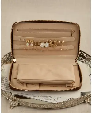 SET & STONES The Jewelry Travel Case - Espresso