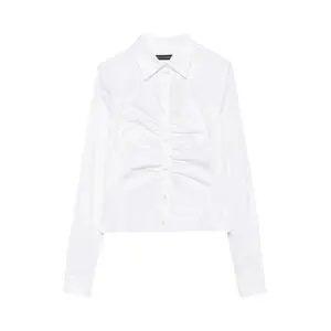 Balenciaga Ruched Shirt - White