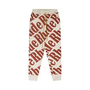 Rhude All Over Sweatpants - Cream