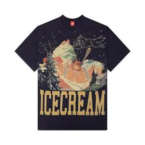 ICECREAM Candy Mountain Short-sleeve Knit T-shirt 'eclipse - Blue
