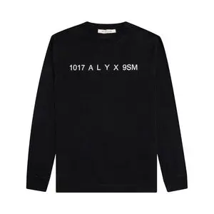 1017 Alyx 9sm Logo Long-sleeve Tee - Black