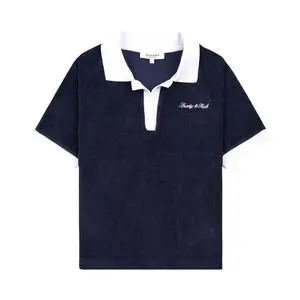 SPORTY & RICH Terry Logo Polo