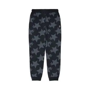 A BATHING APE Sta Pattern Sweat Pants - Black