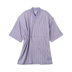 Nike Striped V-neck T-shirt Dress