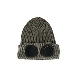C.P. COMPANY Extrafine Merino Wool Goggle Beanie 'fallen Rock - Grey