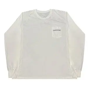 Chrome Hearts Scroll Logo Pocket Long-sleeve - White