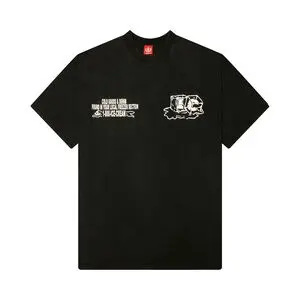 ICECREAM Freezer Short-sleeve Knit T-shirt 'jet Set - Black