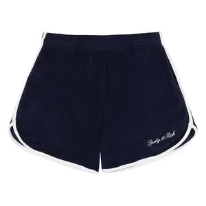 SPORTY & RICH Terry Shorts With Logo Detail
