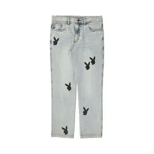 PLEASURES Bunny Applique Denim