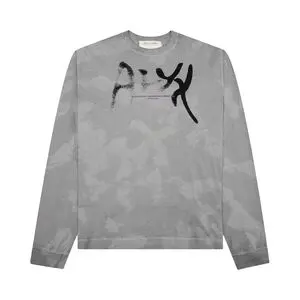 1017 Alyx 9sm Meaning Connection Treated Long-sleeve Tee 'light - Grey