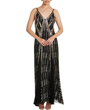 TEMPERLEY LONDON Viola Strappy Dress - Black