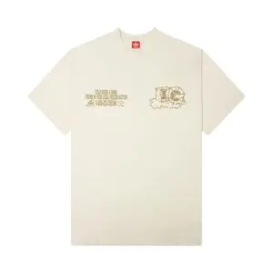 ICECREAM Freezer Short-sleeve Knit T-shirt 'antique - White