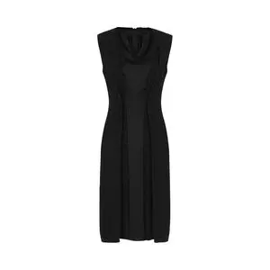 Givenchy Sleeveless Double-breasted Midi Coat Dress - Black