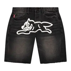 ICECREAM Graphic Denim Shorts