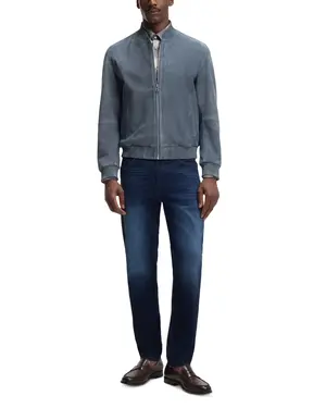 BOSS H-muller Suede Bomber Jacket