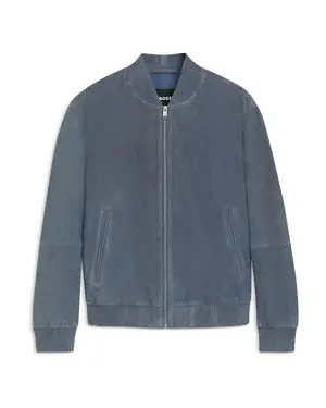 BOSS H-muller Suede Bomber Jacket