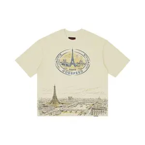 GODSPEED Paris Skyline T-shirt 'bone - Cream