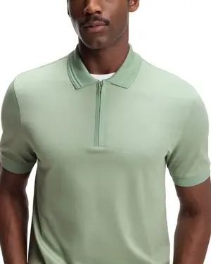 BOSS H Paras Quarter Zip Polo Shirt