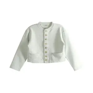 Auralee Smooth Soft Cardigan 'pale Mint - Blue