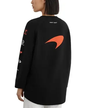 REISS Born Racers Logo Waffle Sweatshirt