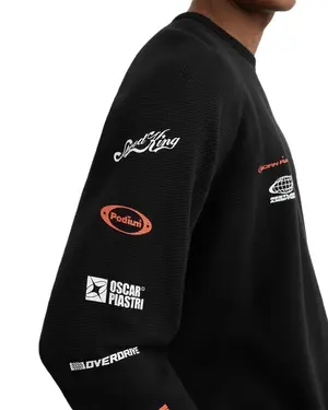 REISS Born Racers Logo Waffle Sweatshirt