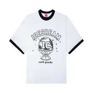 ICECREAM Delivery Short-sleeve Knit Jersey - White