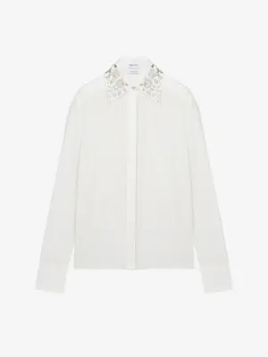 Alexander McQueen Floral Embroidery Shirt